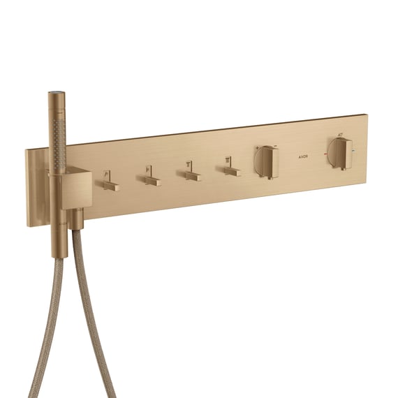 AXOR ShowerComposition Mitigeur thermostatique, pour douche bronze ...