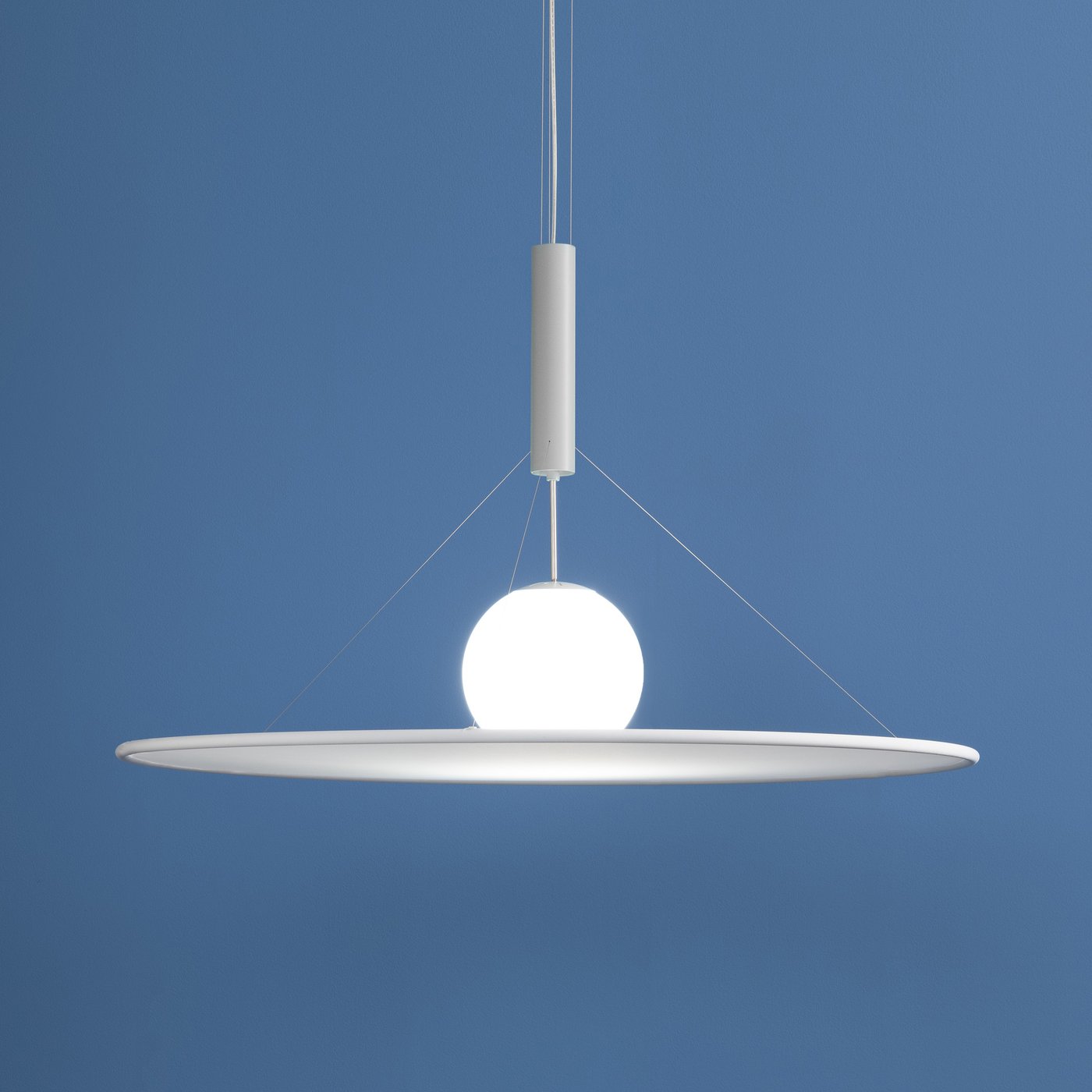 Axolight Manto Suspension, LED intensité lumineuse variable, gris clair ...