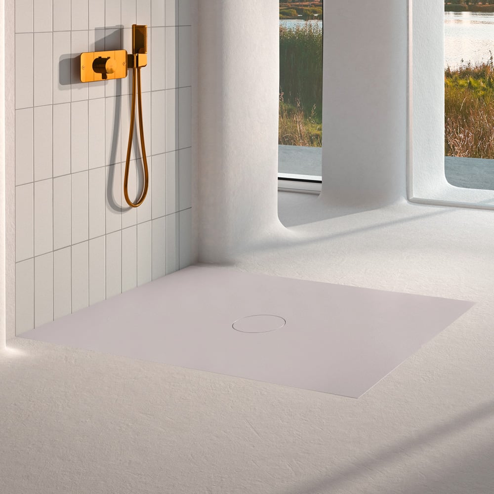 Bette Air Receveur de douche rectangulaire extra plat, set complet set ...