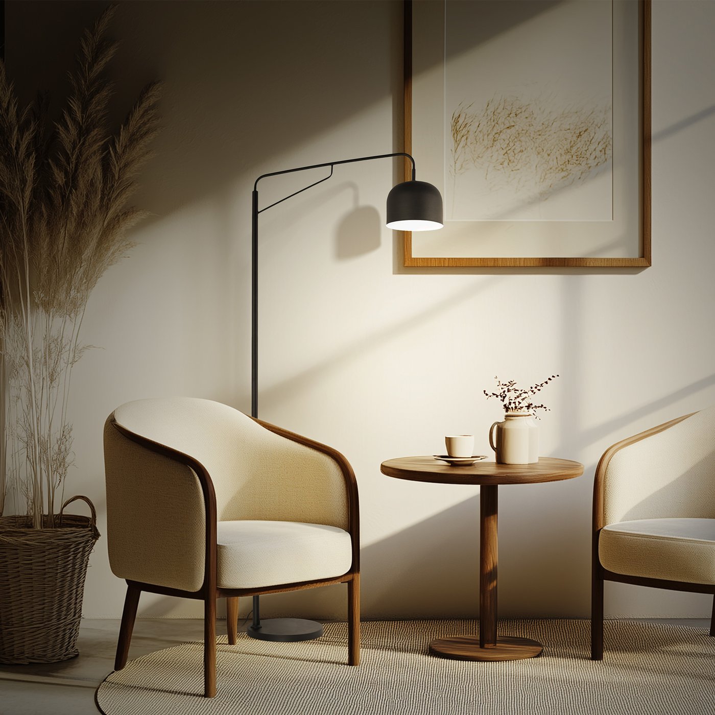 Bianemo Udobo 3 Lampadaire E27 noir - BBE01303BL4D | REUTER