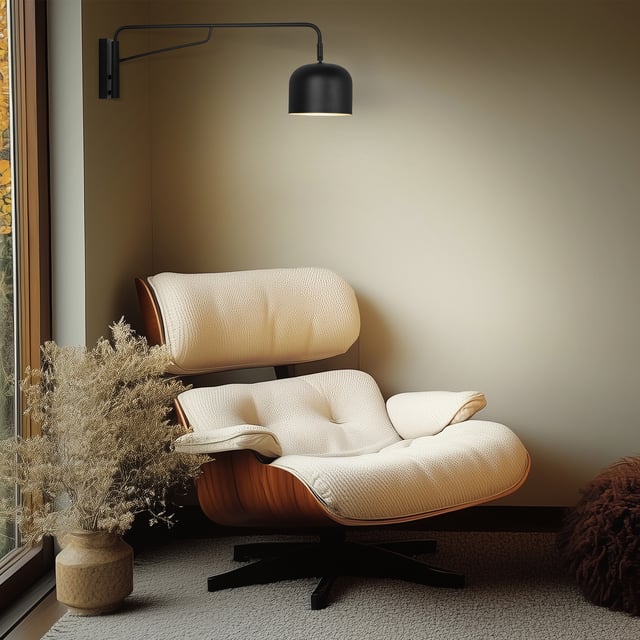 Bianemo Udobo 3 Applique murale E27 noir - BBE01311BL4D | REUTER