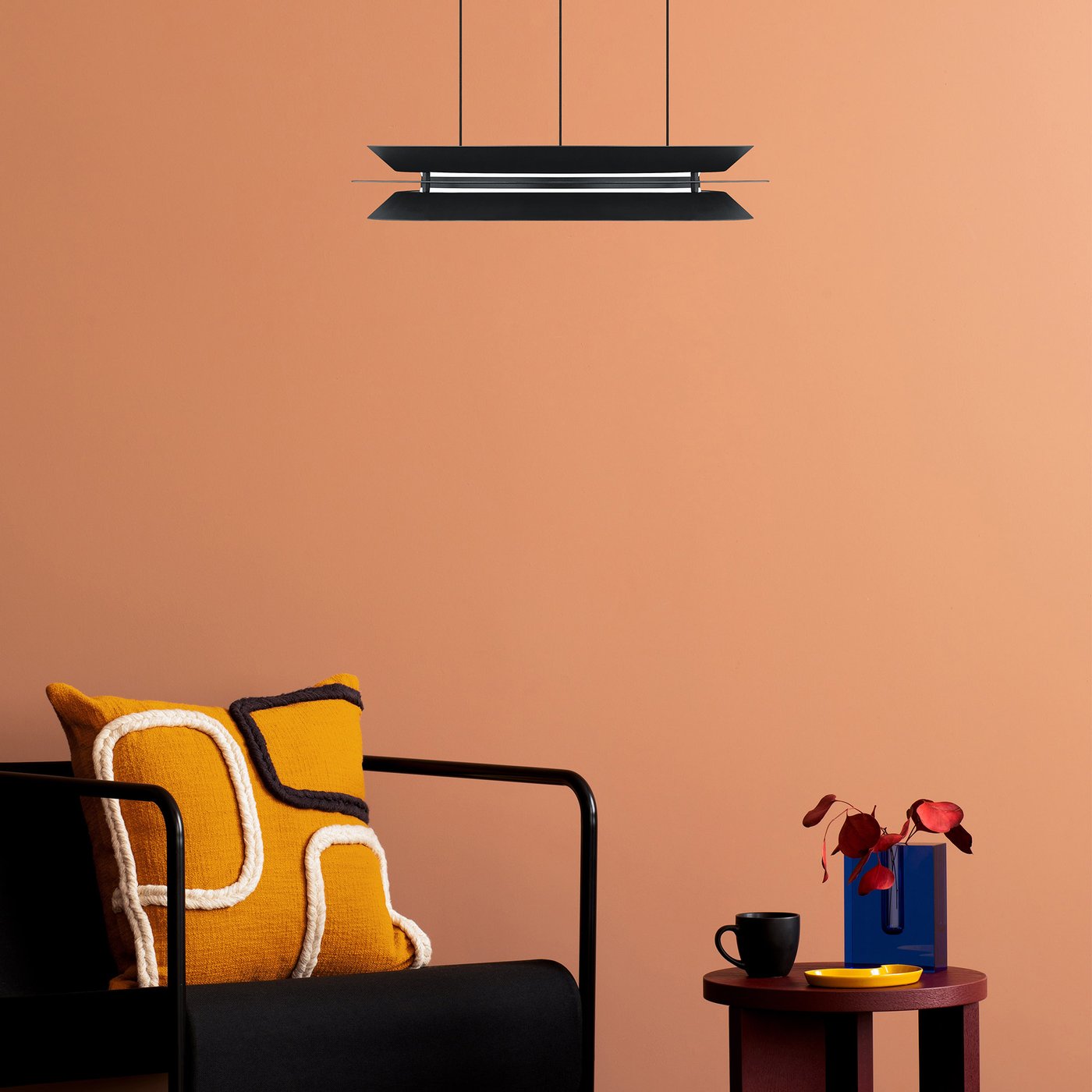 HELL Lys Suspension LED, 1 source lumineuse avec Télécommande intensité ...