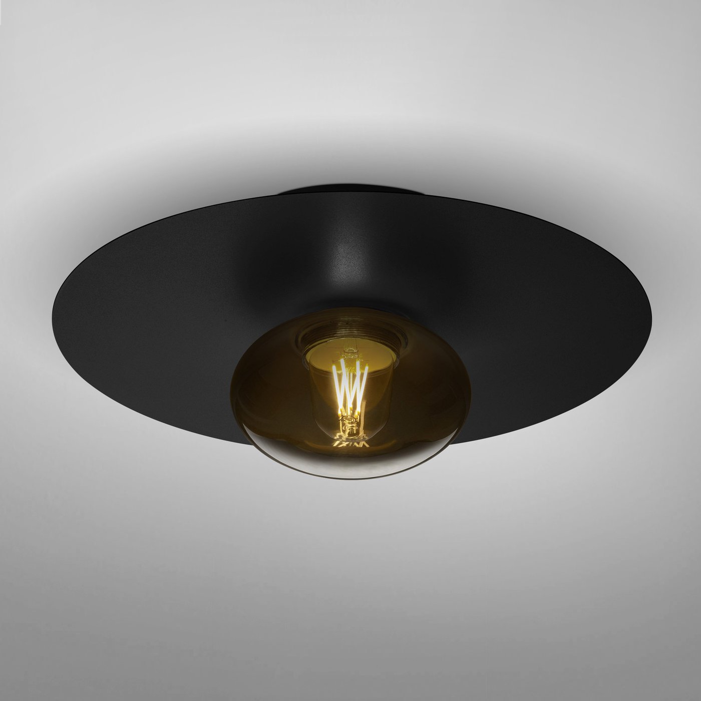 HELL NUGGET Plafonnier gris fumé - 70539/1-06 | REUTER