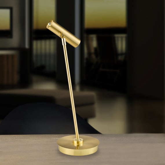 HELL TOM lampada da tavolo LED ottone - 50352/1-01 | REUTER