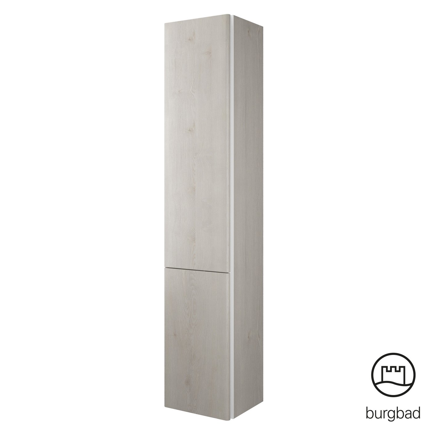Burgbad Iveo Colonne, 2 portes avec miroir, aspect chêne merino ...