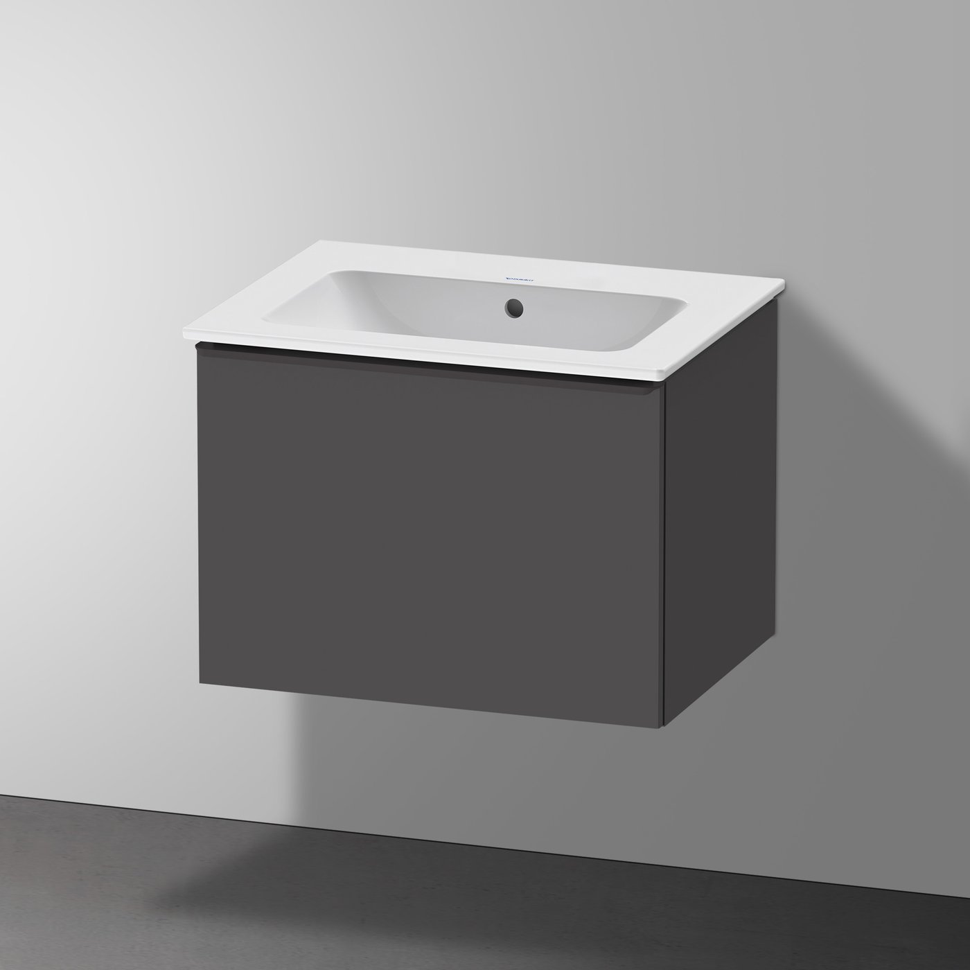 Duravit D-Neo Schrank mit Me by Starck Waschtisch, 1 Auszug graphit ...