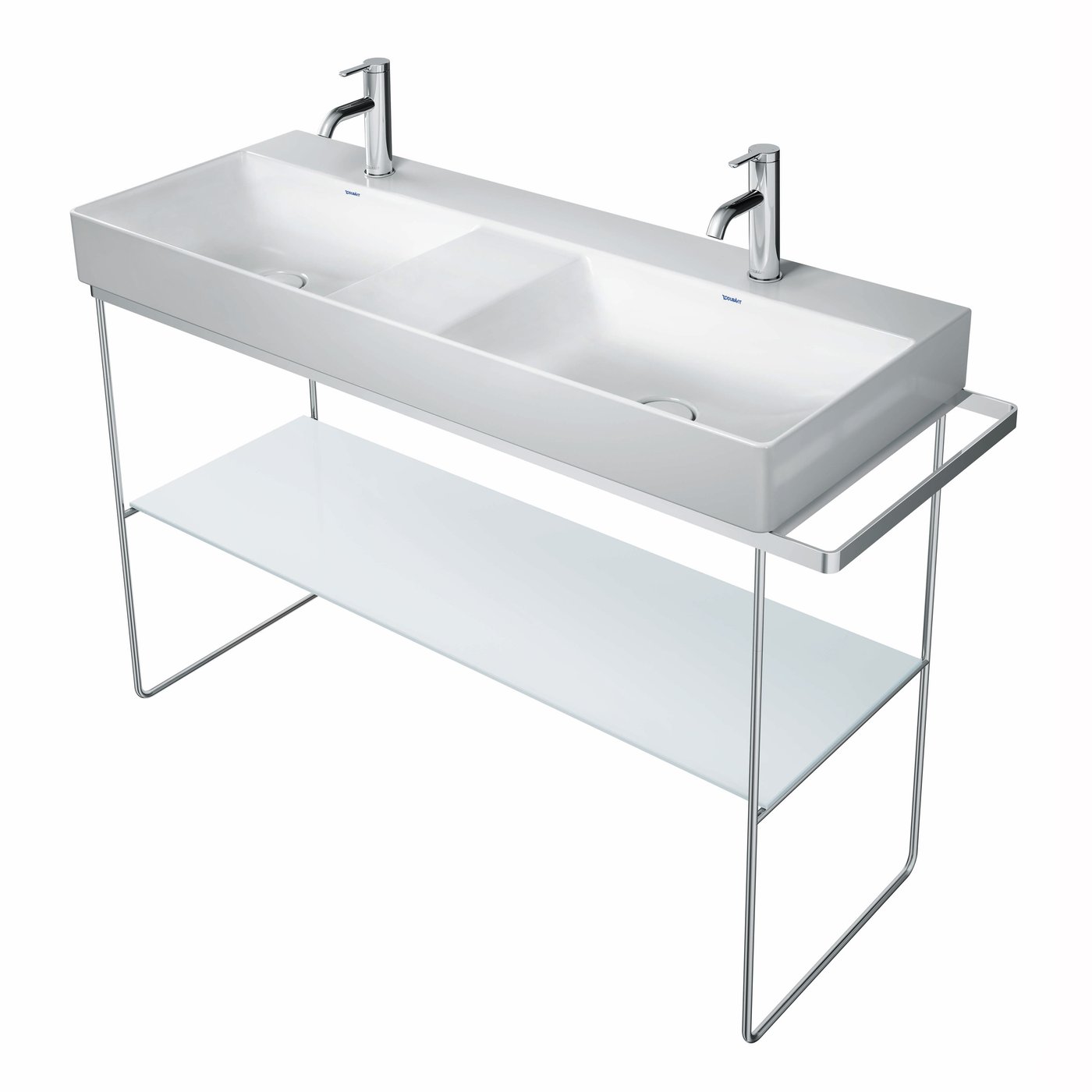 Duravit DuraSquare Support de lavabo réglable en hauteur, avec porte ...