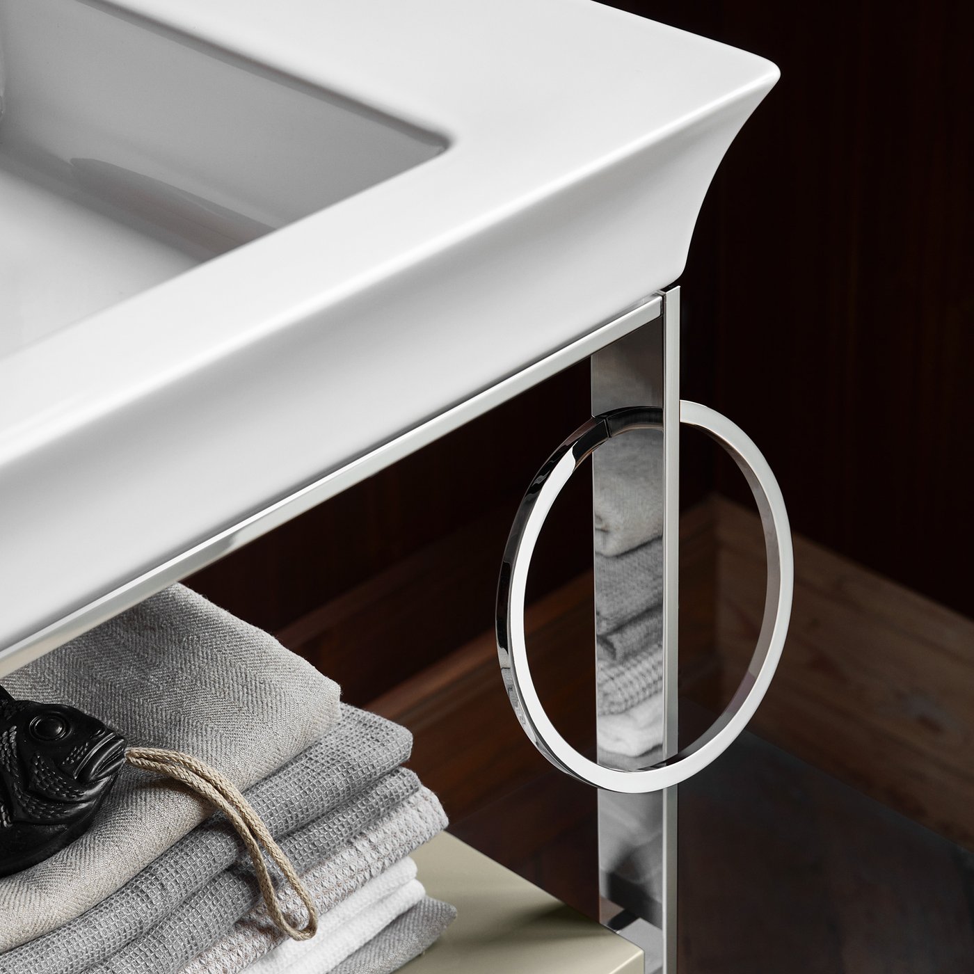 Duravit White Tulip Support de lavabo avec tablette, avec porte ...