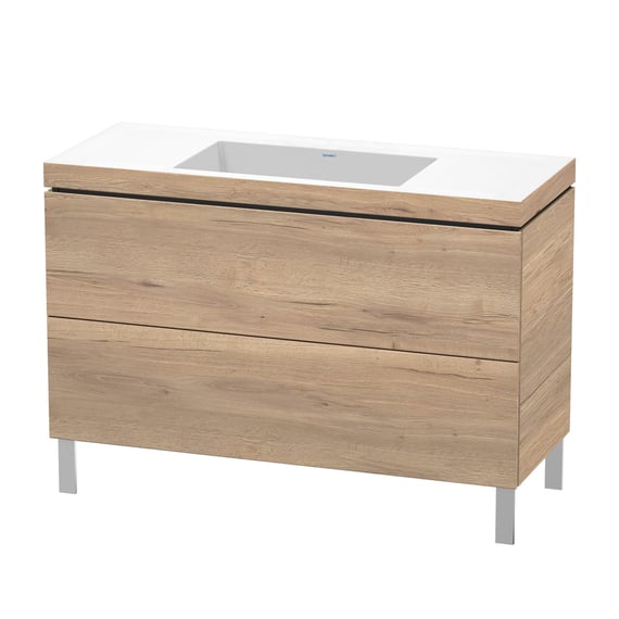 Duravit Vero Air Waschtisch mit L-Cube Unterschrank, 2 Auszüge eiche ...