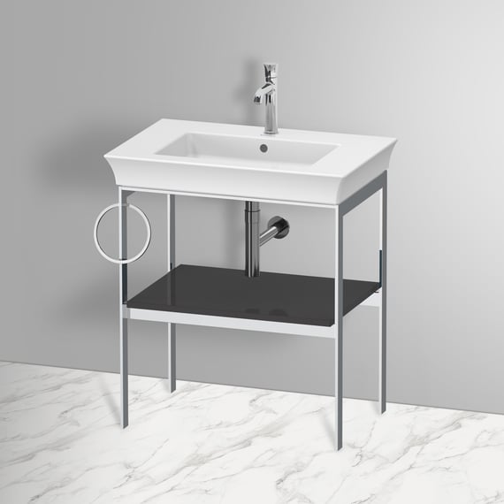 Duravit White Tulip Support de lavabo avec tablette, avec porte ...