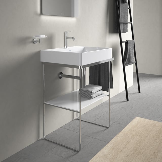 Duravit DuraSquare Support de lavabo réglable en hauteur, avec porte ...