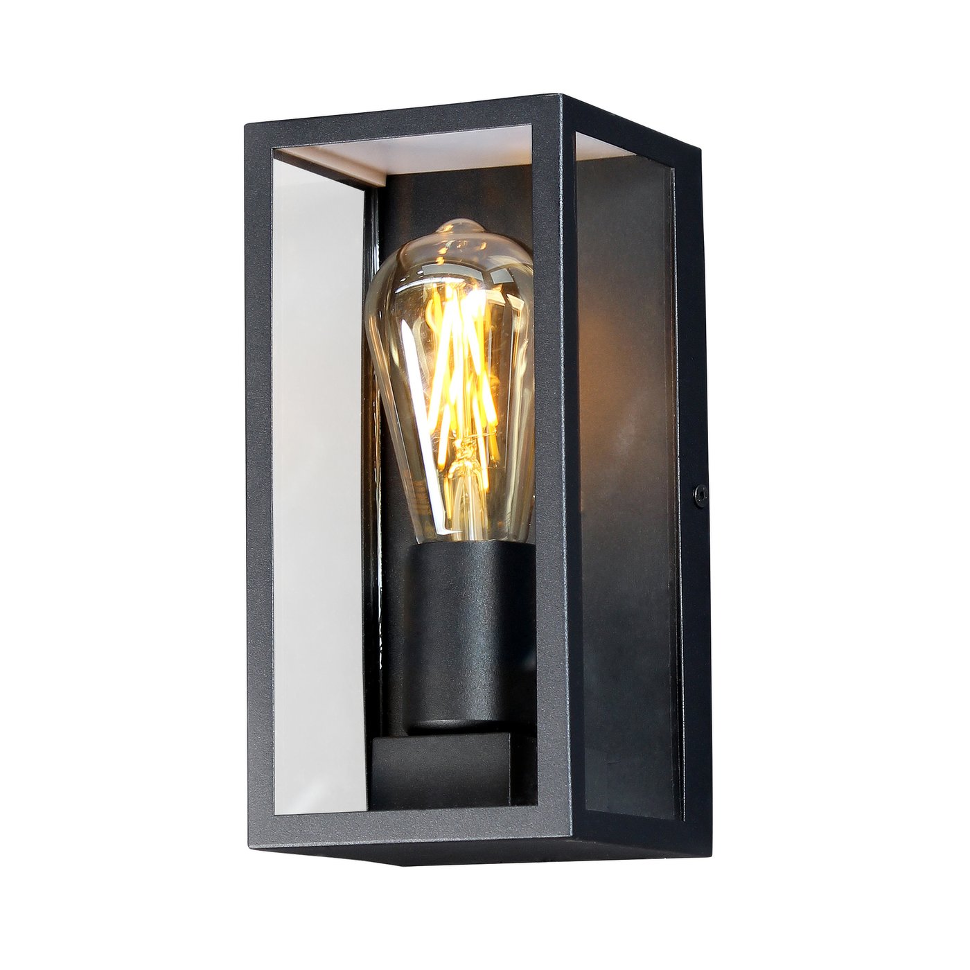 Eco-Light KARO Applique murale, E27 noir mat - 1100110 | REUTER