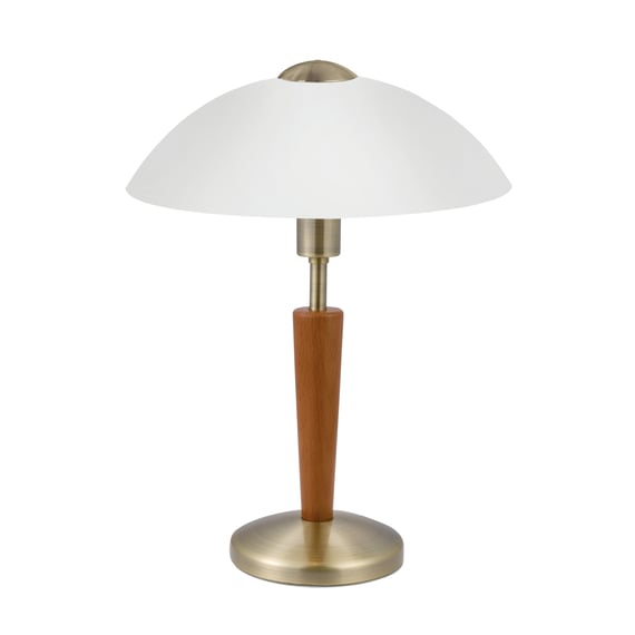 Eglo SOLO 1 lampa stołowa, E14 kolor: orzech włoski/biały - 87256 | REUTER