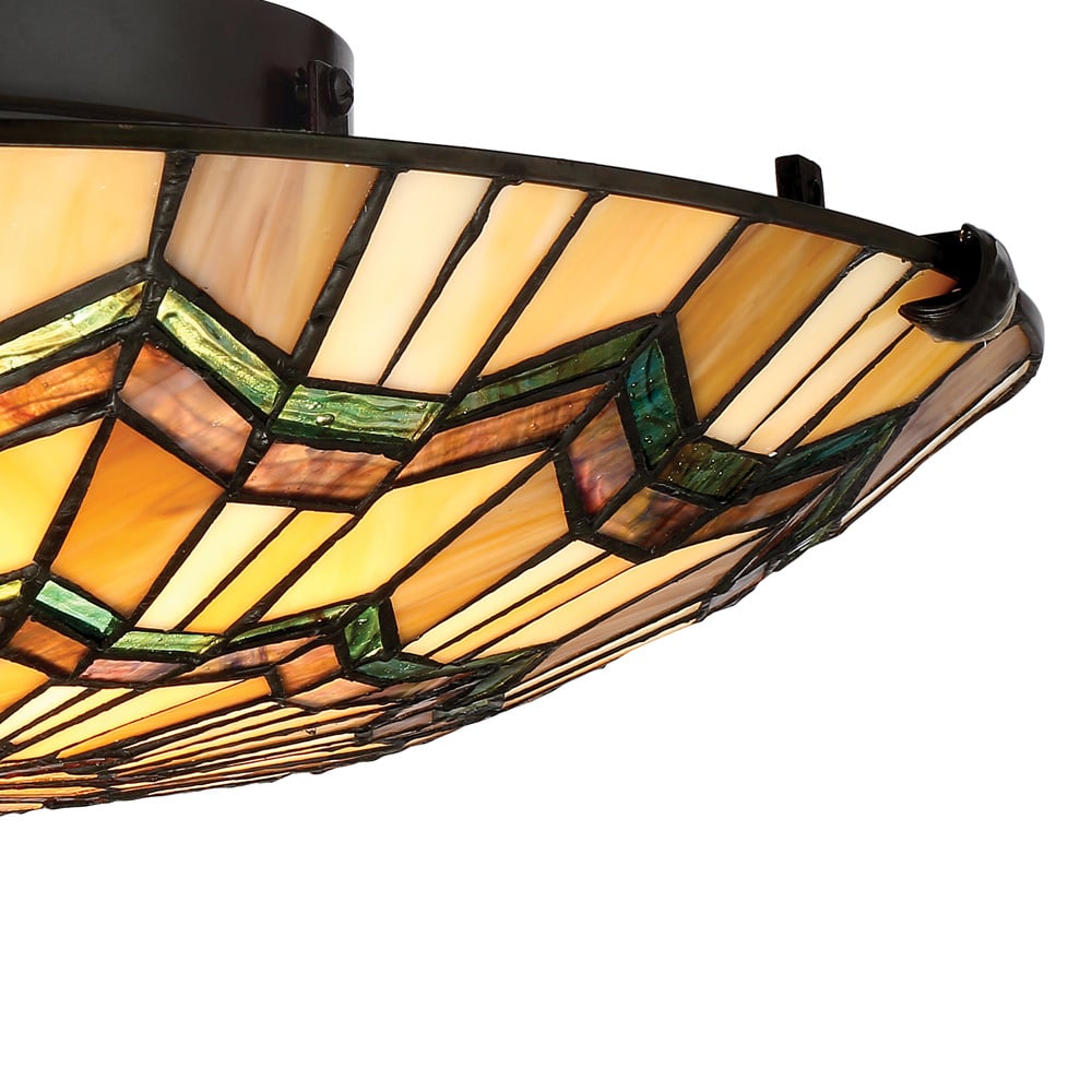 Elstead Lighting Alcott Plafonnier, E27 intensité lumineuse variable ...
