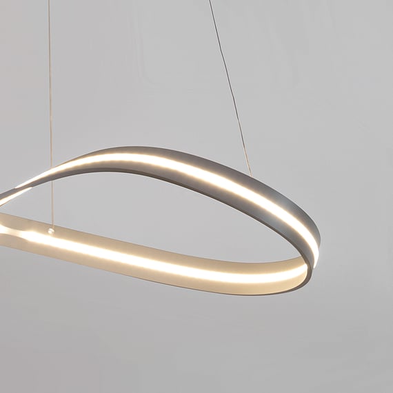 Escale Infinity Suspension, LED intensité lumineuse variable, aluminium ...