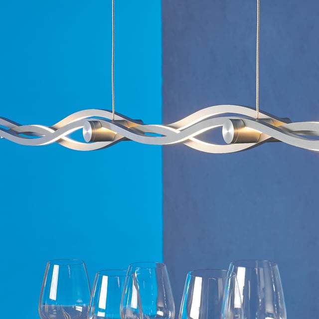Escale Silk Suspension LED avec Dimm-To-Warm aluminium - 40160200 | REUTER
