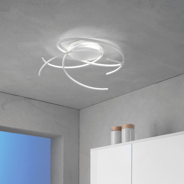 Escale Space lampada a soffitto, LED dimmerabile, bianco - 44480109 ...