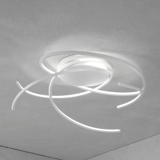 Escale Space lampada a soffitto, LED dimmerabile, bianco - 44480109 ...