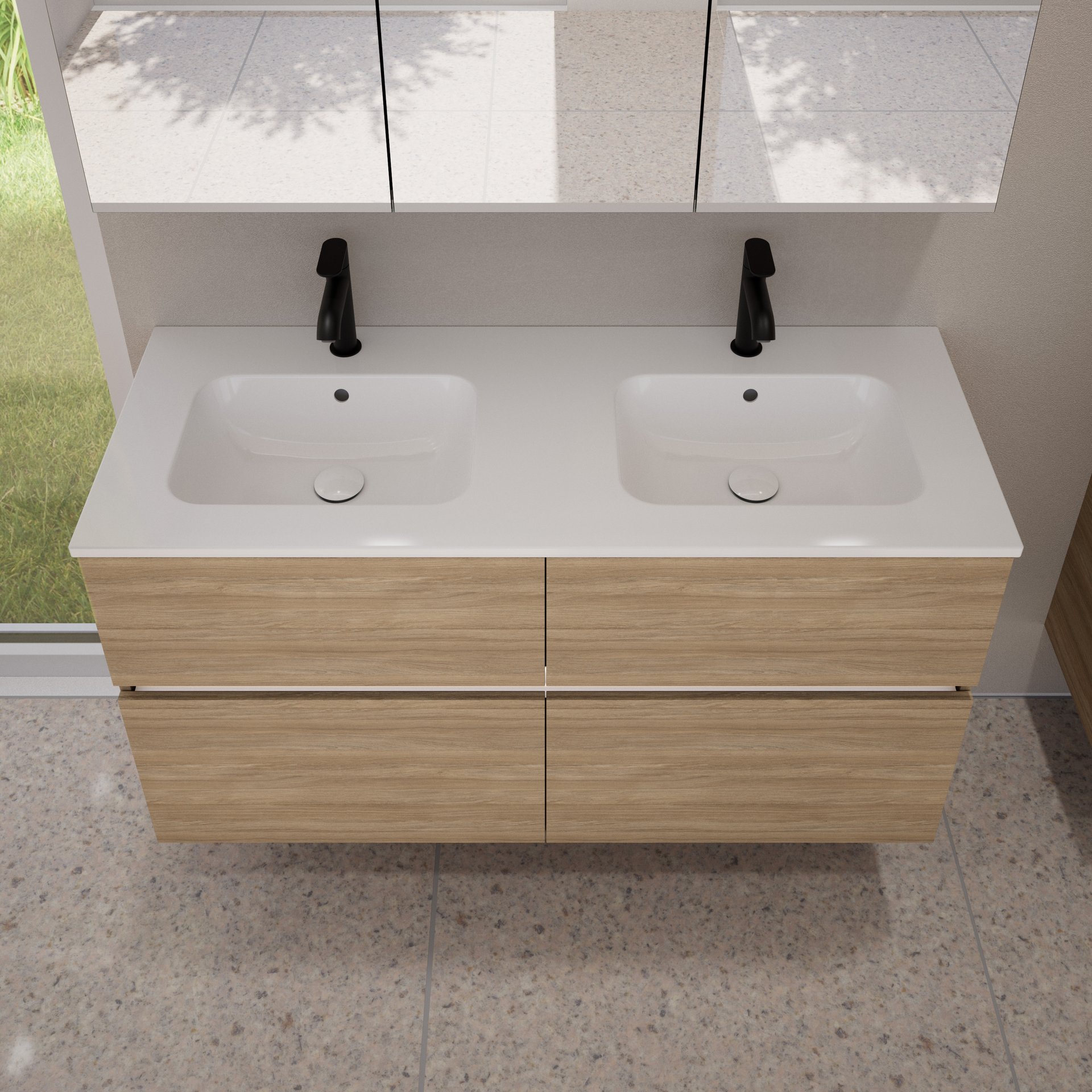 Double vasque de salle de bains – Grandes marques et qualité haut de ...