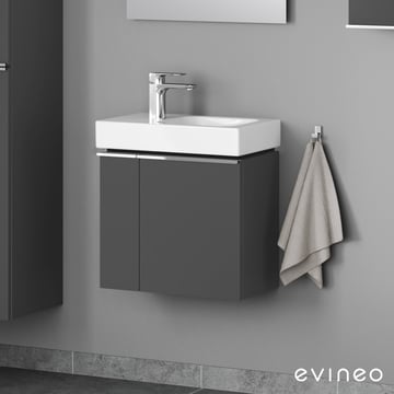 Geberit iCon Lave-mains, meuble sous-vasque ineo4 d’evineo l : 53 cm, 2 ...