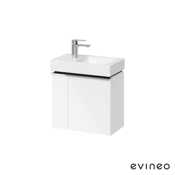 Geberit iCon Lave-mains, meuble sous-vasque ineo4 d’evineo l : 53 cm, 2 ...