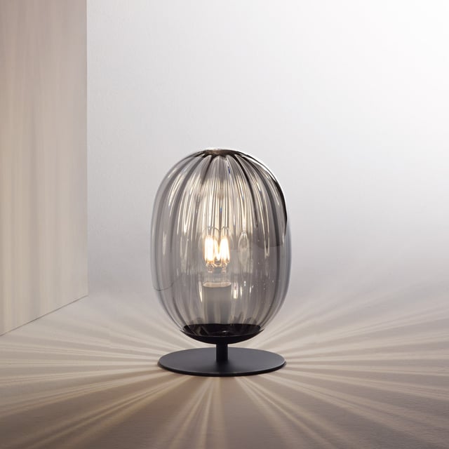 FABAS LUCE Infinity lampada da tavolo, E27 fumo - 3519-30-126 | REUTER