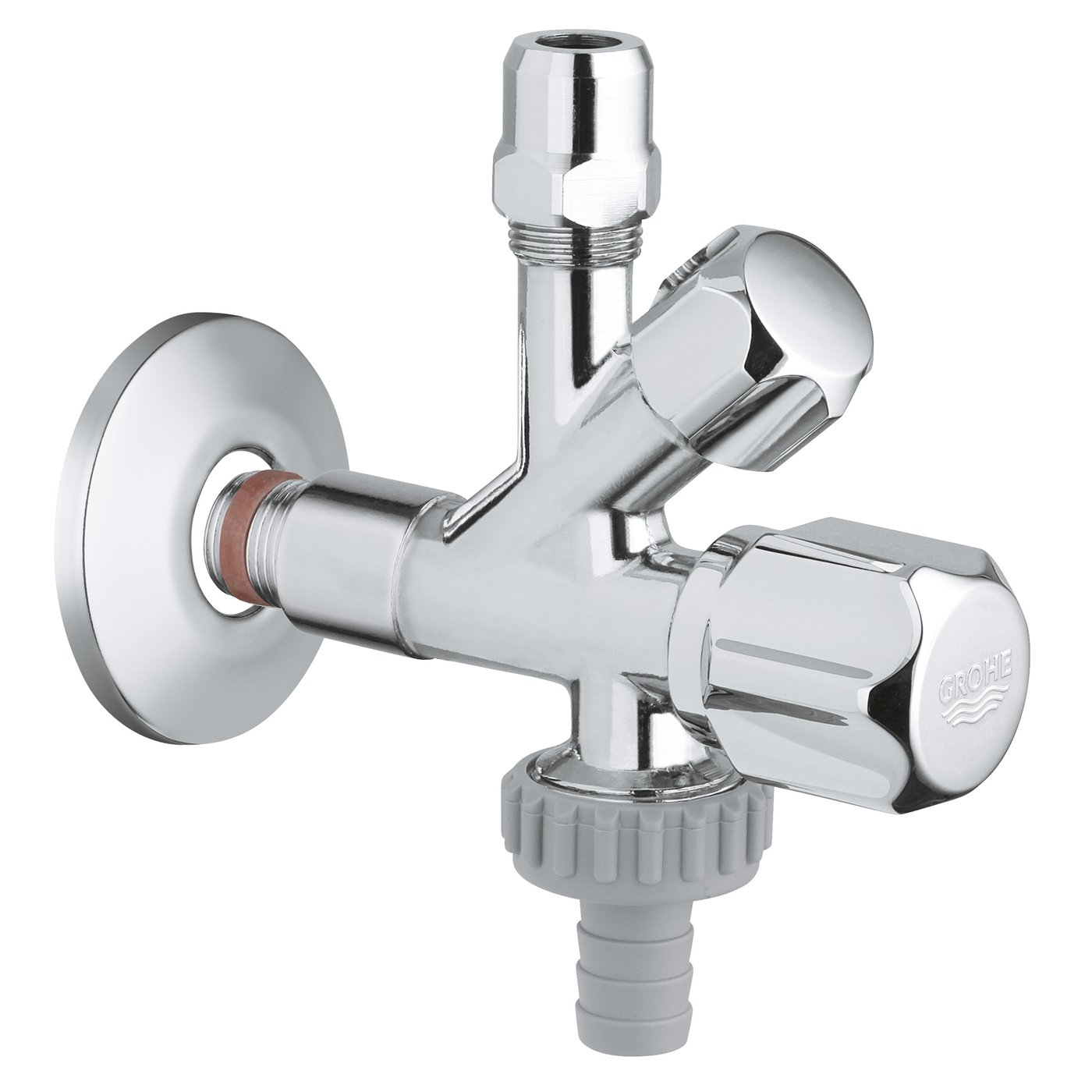 Grohe Universal Robinet de service, 1/2" x 3/8", auto-étanche avec ...