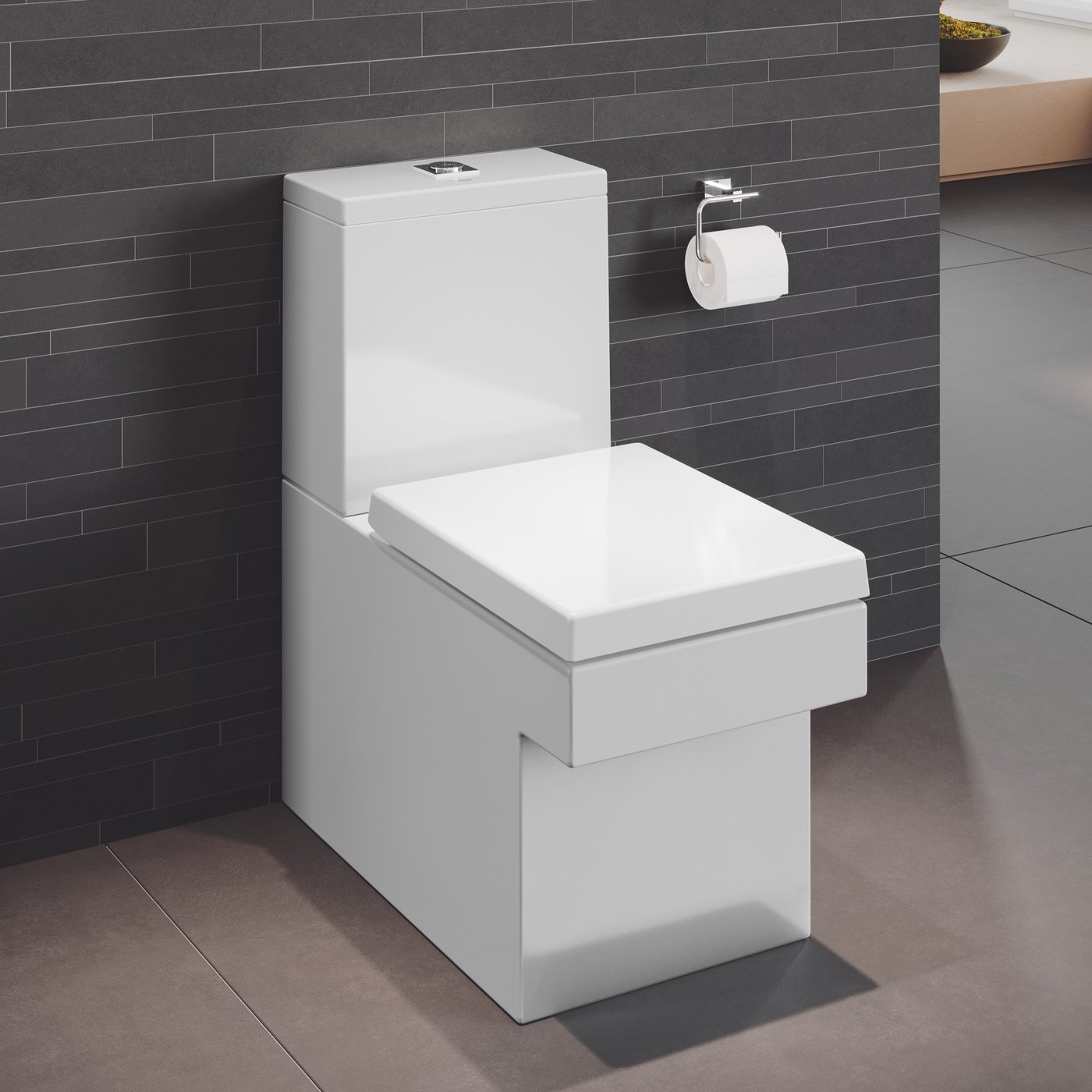 Grohe Cube Ceramic Cuvette au sol avec surface hygénique PureGuard ...