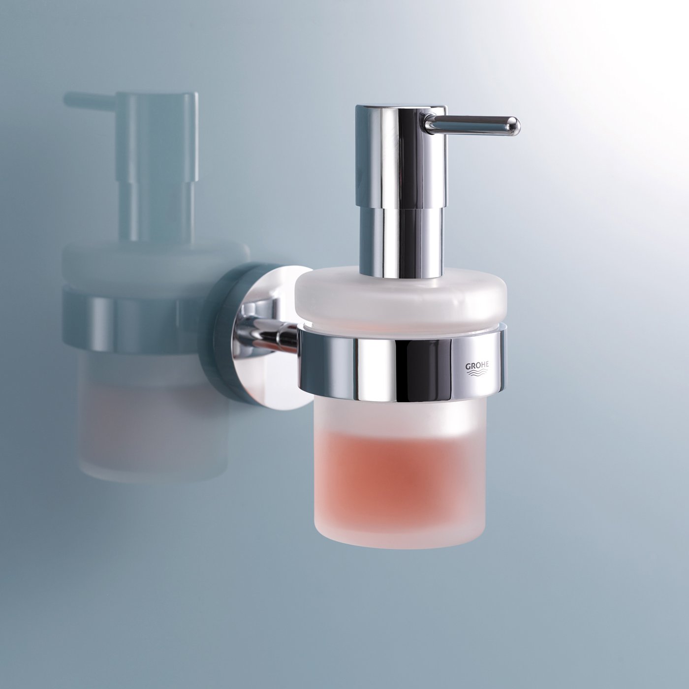Grohe Essentials Distributeur de savon liquide à coller, à visser ...