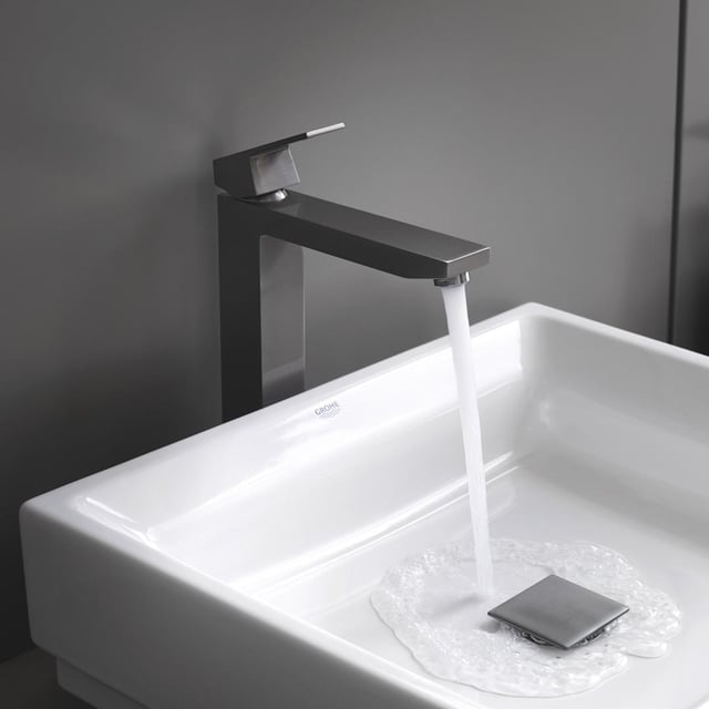 Grohe Eurocube Mitigeur de lavabo à bec haut XL-Size avec EcoJoy, hard ...