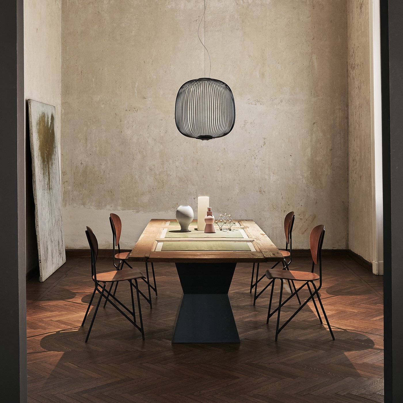 Foscarini Spokes 2 Suspension LED noir - FN2640072R1_20 | REUTER