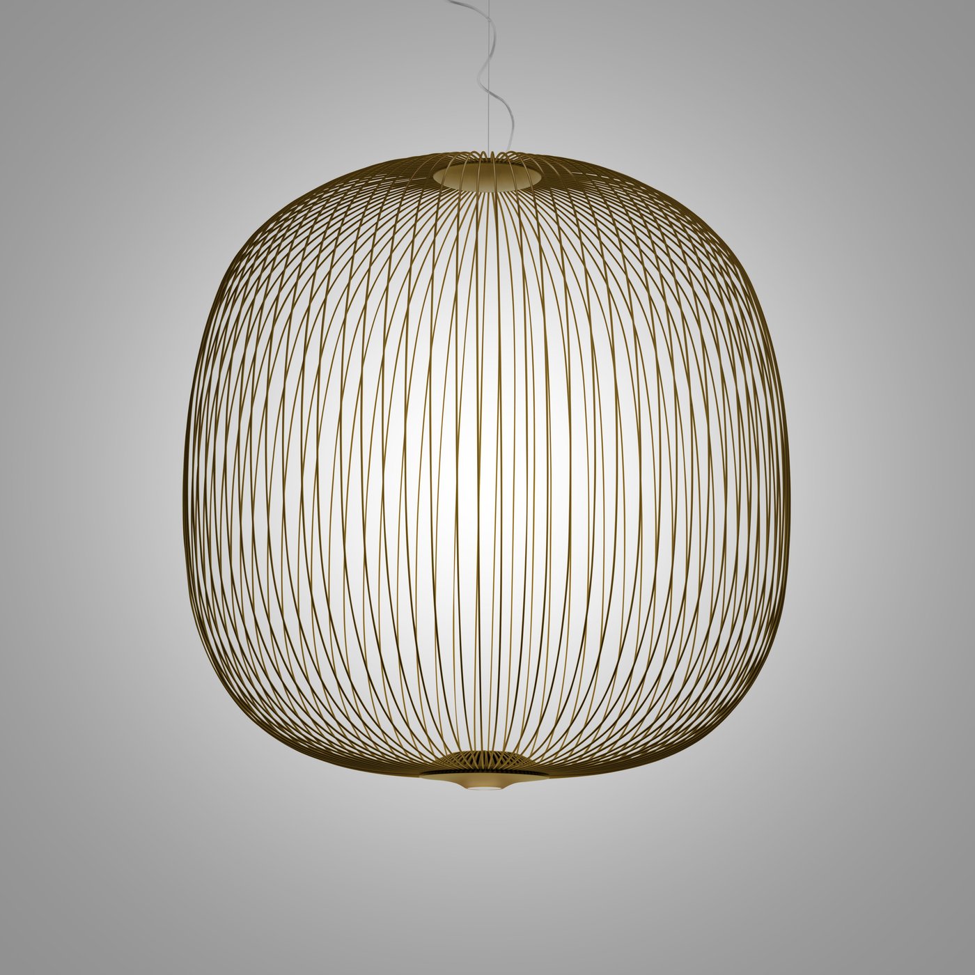 Foscarini Spokes 2 Suspension LED intensité lumineuse variable, or ...