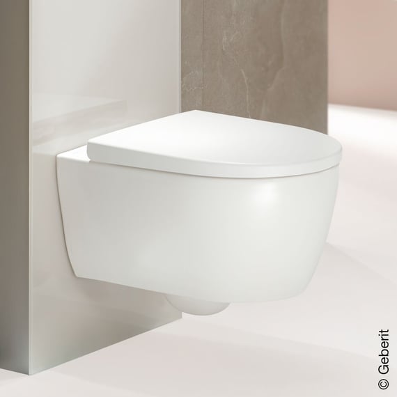 Geberit iCon Wand-WC mit WC-Sitz, Ausführung kurz weiß matt - 502381JT1 ...