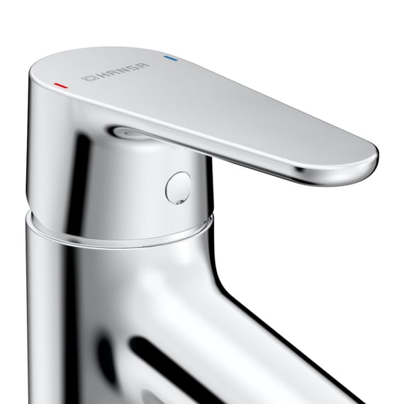 Hansa Vantis rubinetto lavabo XL con piletta e salterello, cromo ...