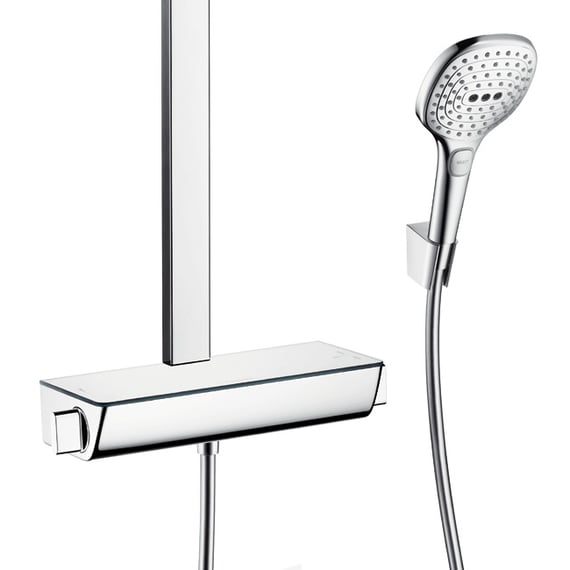hansgrohe Raindance Select E Duschsystem, Thermostat mit EcoSmart ...