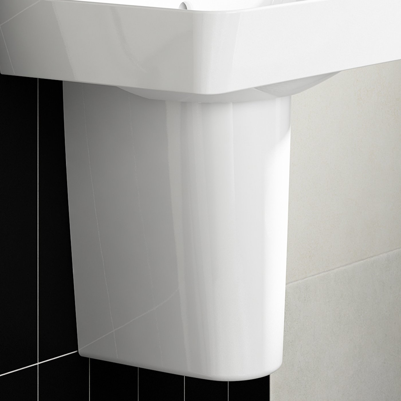 Ideal Standard Connect Air Colonne murale pour lave-mains blanc, sans ...