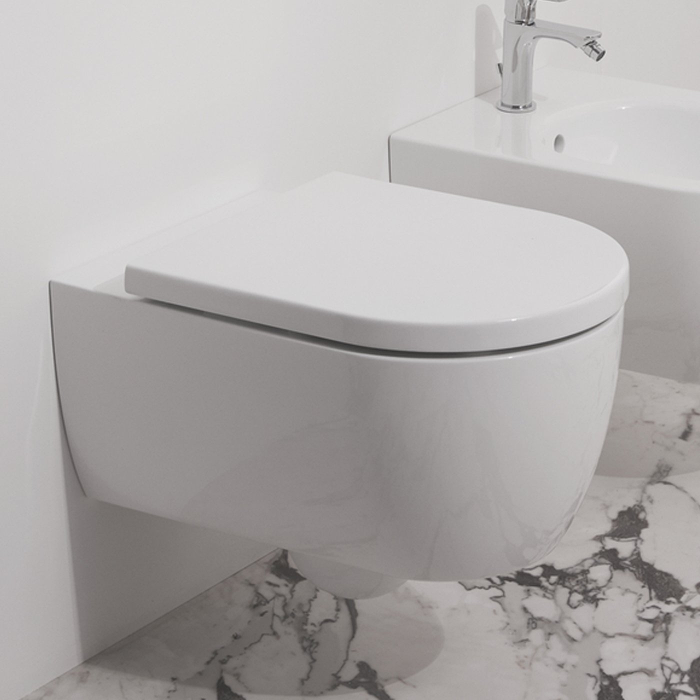 Ideal Standard Blend Wand-WC mit AquaBlade mit Ideal Plus, weiß ...