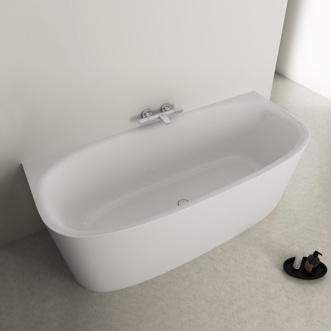 Ideal Standard Dea Baignoire semi-îlot, avec tablier blanc - T994001 ...