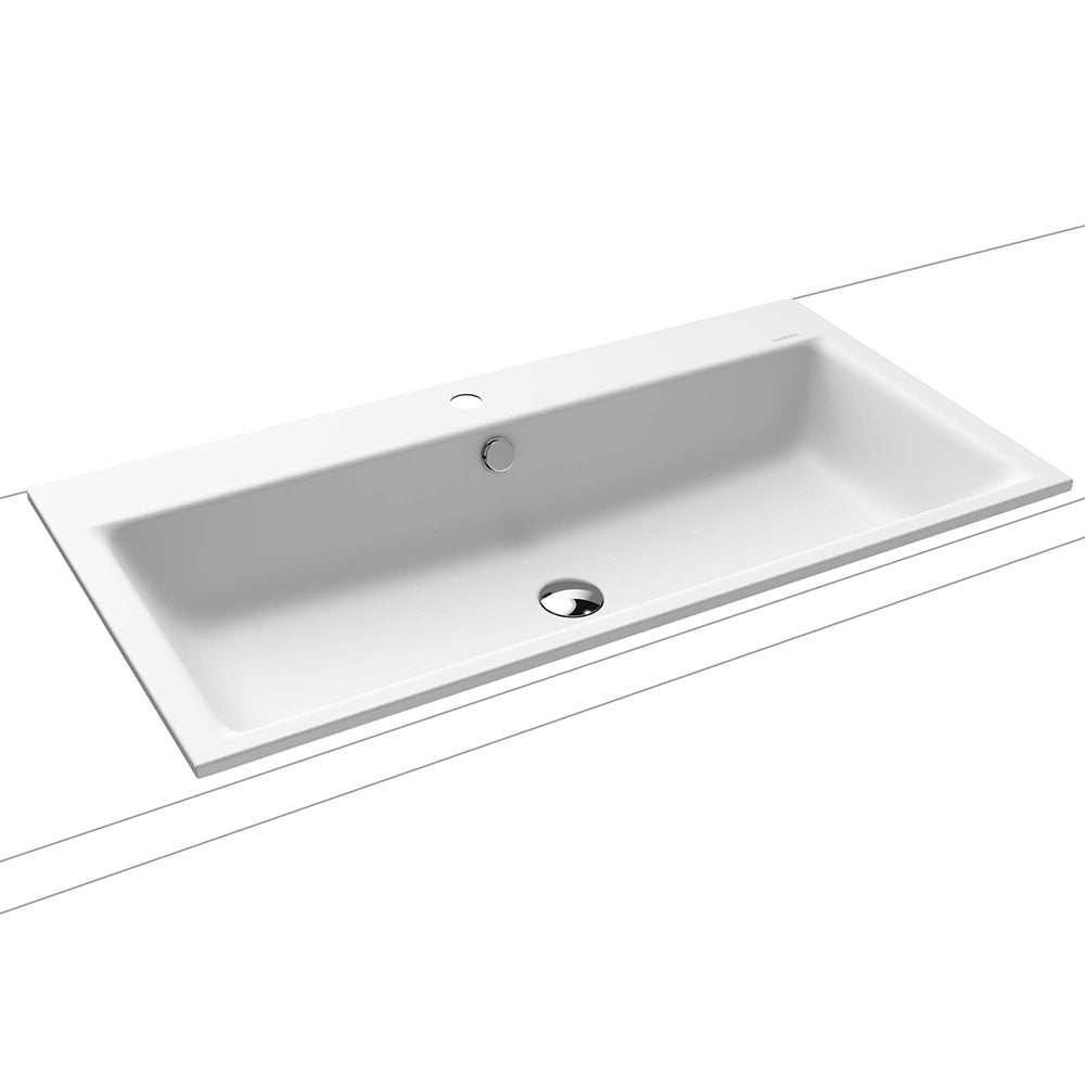 KALDEWEI PURO Vasque à encastrer par-dessus avec effet déperlant, blanc ...