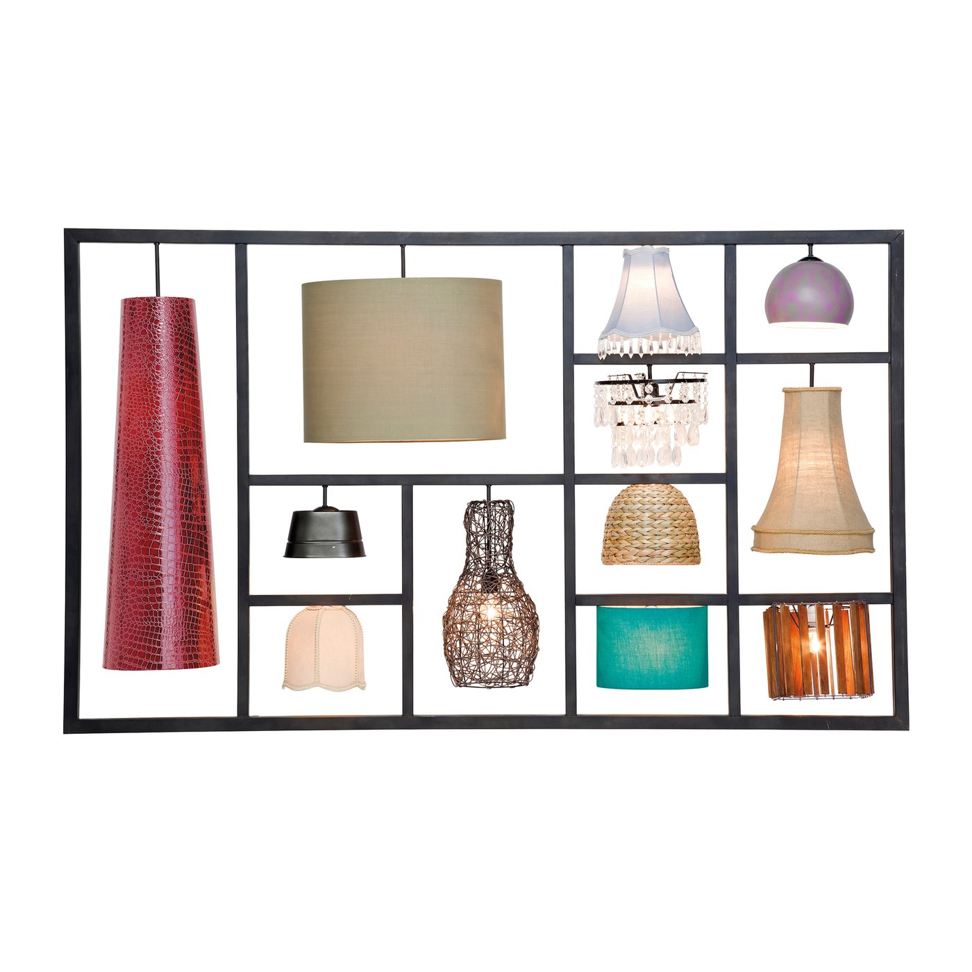 KARE Design Parecchi Art House Applique murale, E27 multicolore - 34736 ...