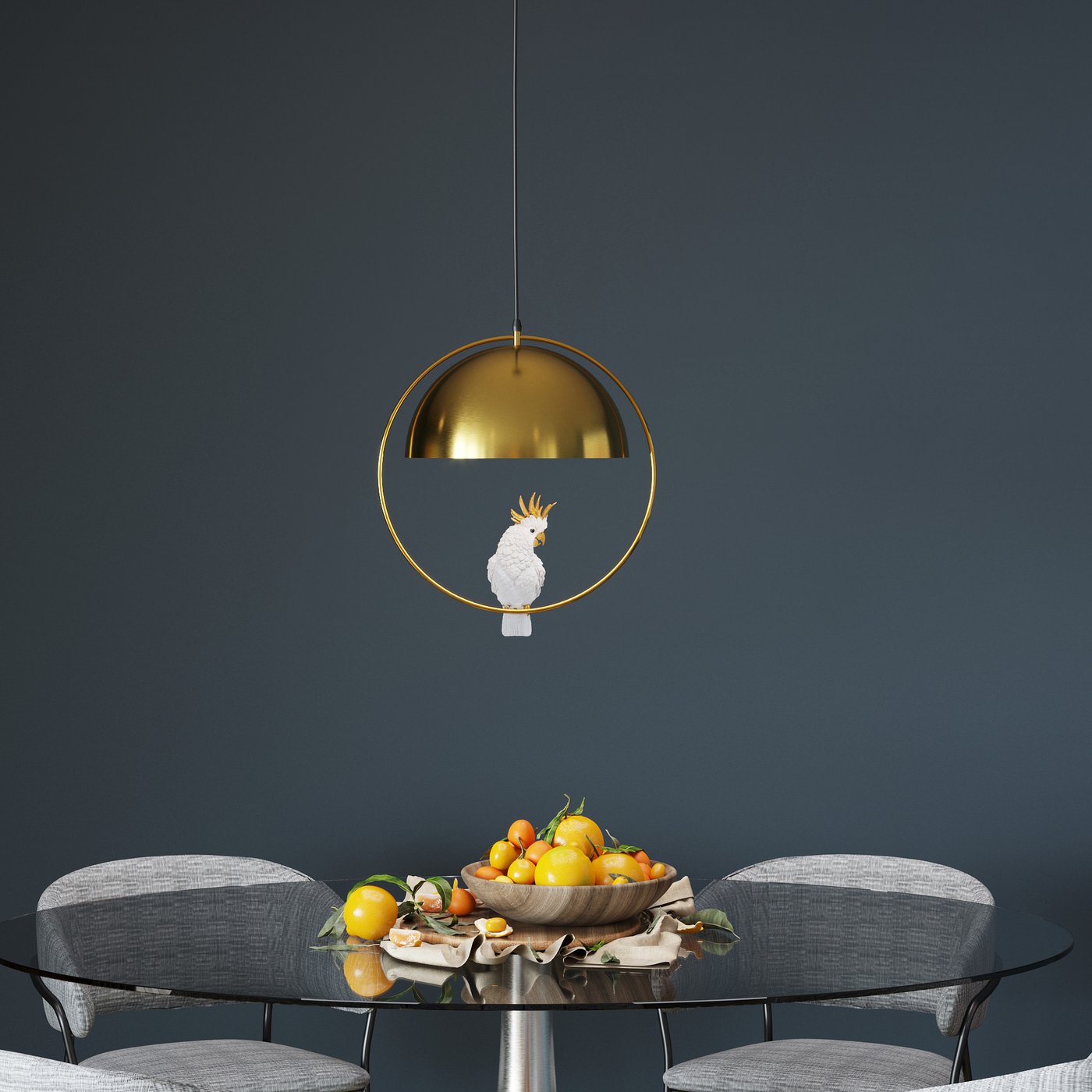 KARE Design Animal Cockatoo Suspension, E27 intensité lumineuse ...