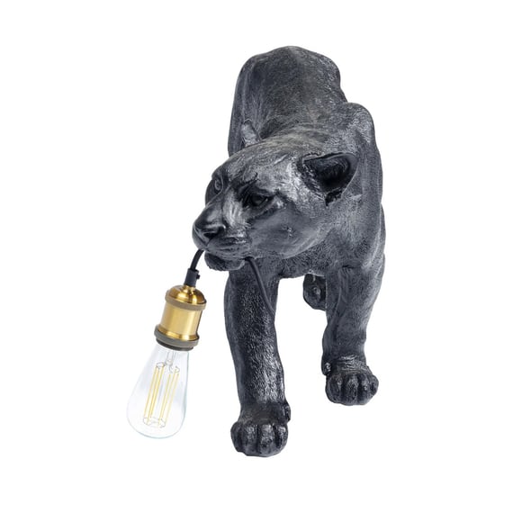 KARE Design Animal Bagheera Lampadaire, E27 noir - 53131 | REUTER