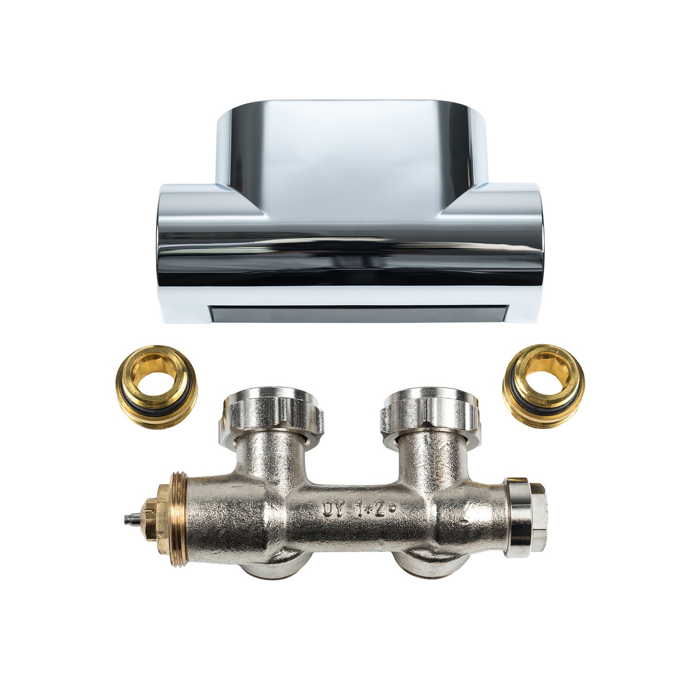Kermi Universal Bloc de robinet chrome - ZV00410002 | REUTER