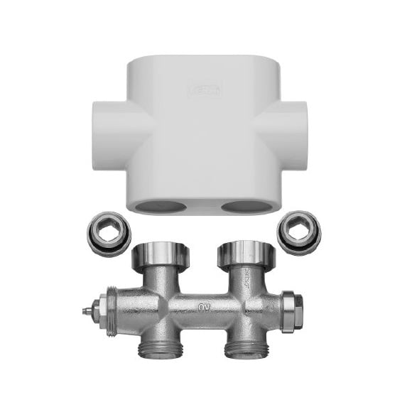 Kermi Universal Bloc de robinet blanc - ZV00400001 | REUTER