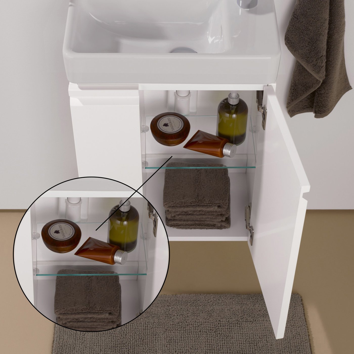 LAUFEN Tablette en verre pour meuble sous-lave-mains Pro S ...