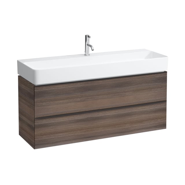 LAUFEN Space mobile con lavabo VAL, 2 scomparti estraibili olmo scuro ...