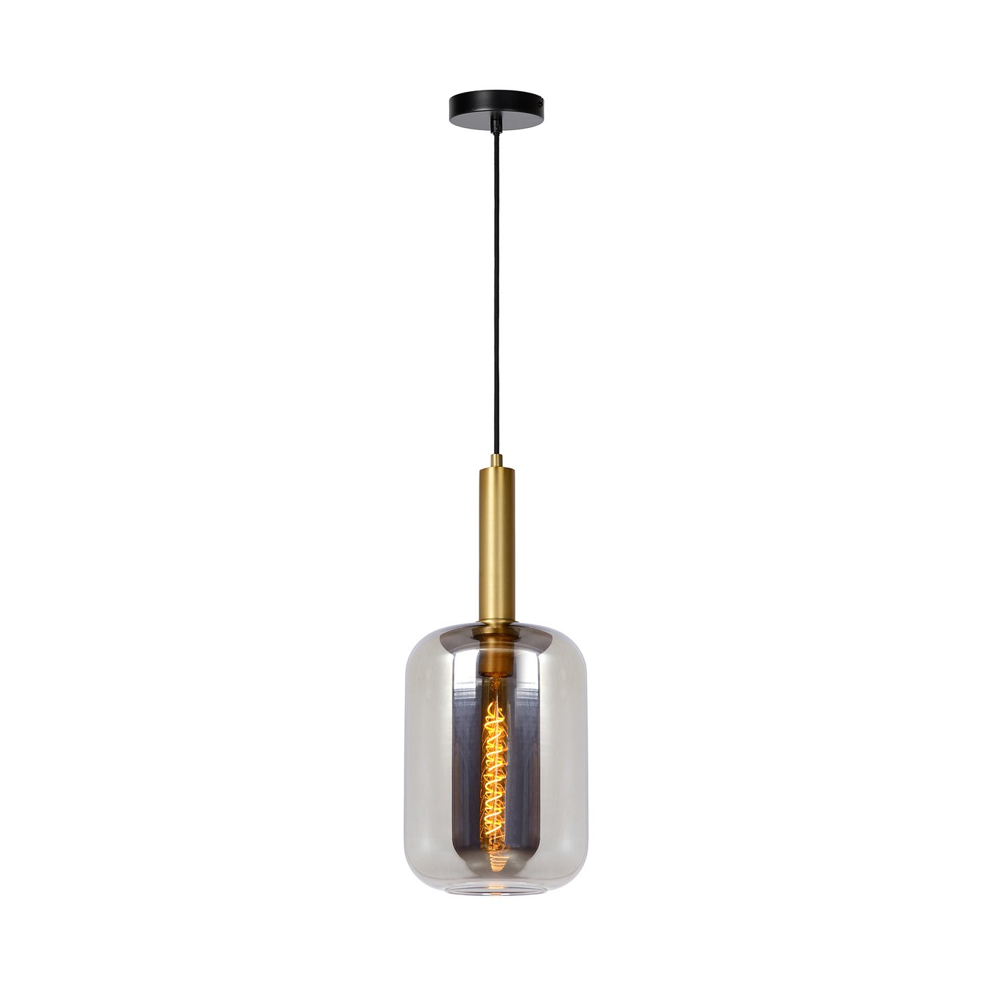 Lucide JOANET Suspension E27 intensité lumineuse variable, laiton/or ...