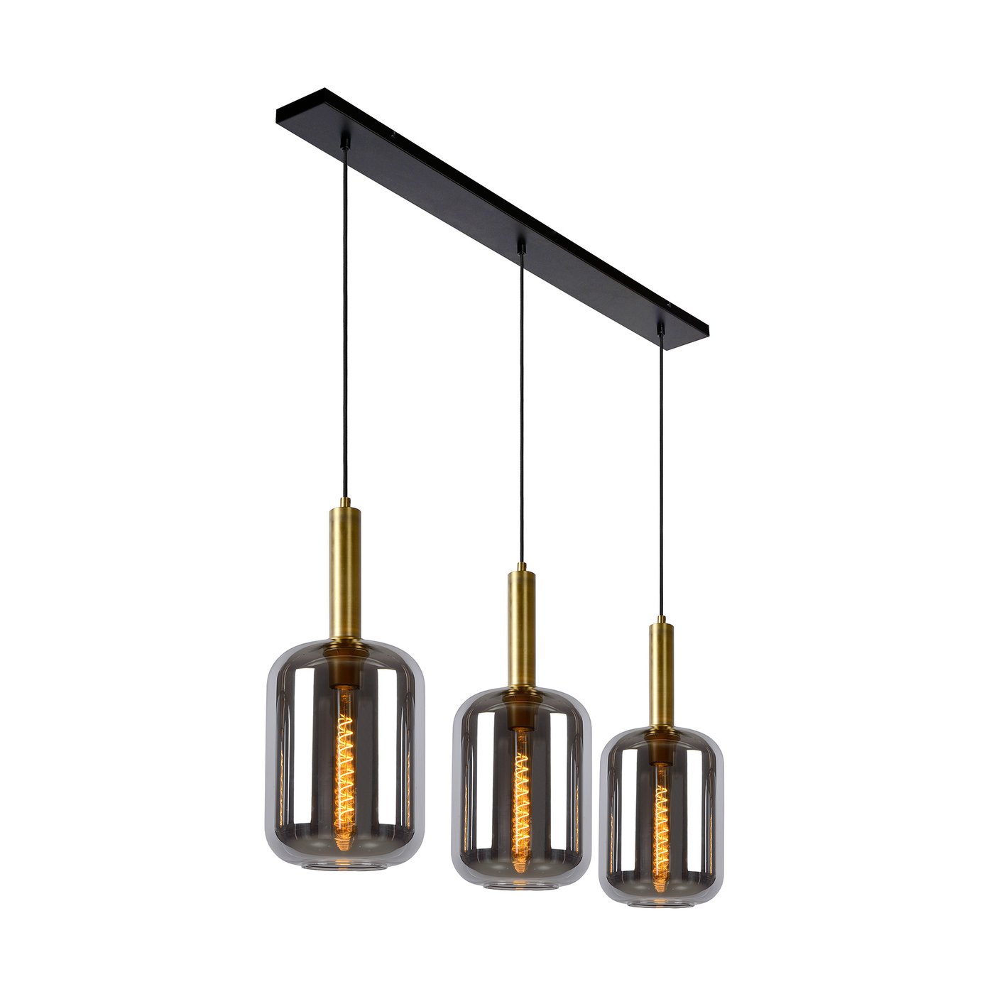 Lucide JOANET Suspension, E27 intensité lumineuse variable, laiton/or ...