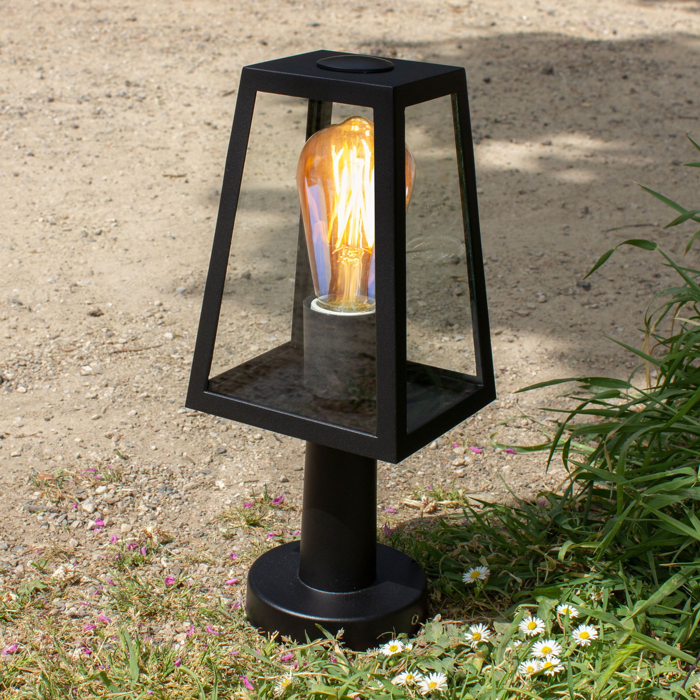 Lutec Fia Borne lumineuse sur socle E27 1 source lumineuse intensité ...