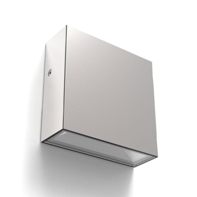 Lutec GEMINI XF lampada a parete, LED, rettangolare, downlight acciaio ...